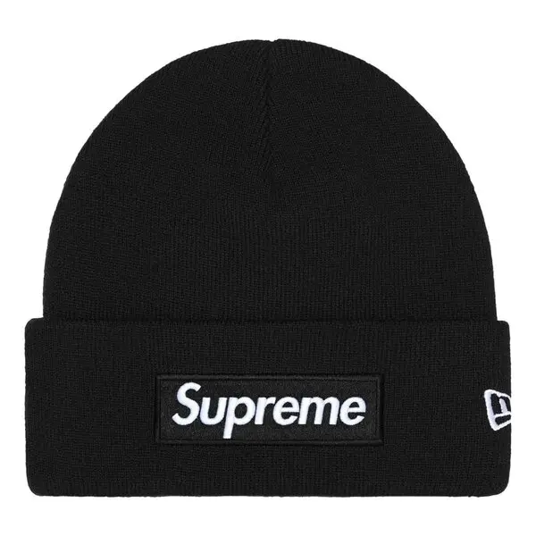 Supreme Fw25 New Era Bo Logo Beanie - Black
