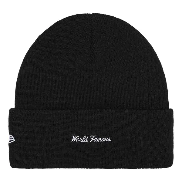 Supreme Fw25 New Era Bo Logo Beanie - Black