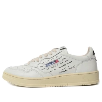 AUTRY Medalist Low Sneakers With Written Detail - White/black