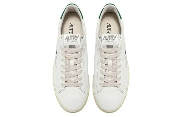 AUTRY Dallas Low Leather Sneakers - White/green