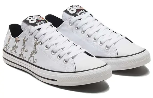 CONVERSE Bugs Bunny X Chuck Taylor All Star Low Top Sneakers - White/grey