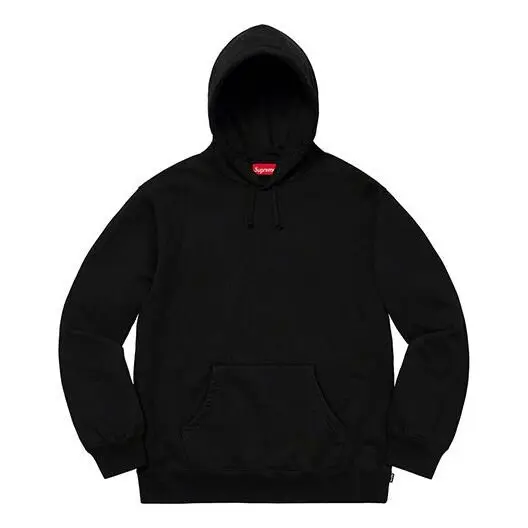 Supreme Rhinestone Script Hooded Sweatshirt - Black