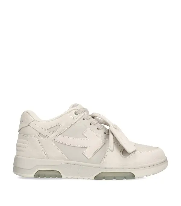 Off-White Suede Out Of Office Sneakers - Beige
