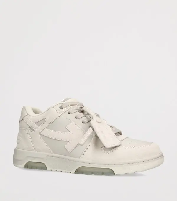 Off-White Suede Out Of Office Sneakers - Beige