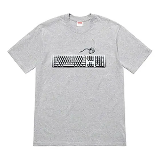 Supreme Ss19 Keyboard Graphic T-shirt - Light Grey