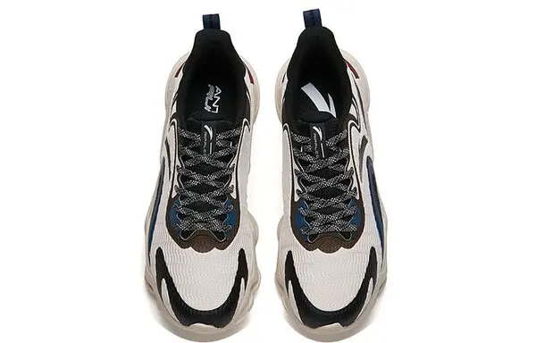 ANTA Run Collection Sneakers - White/blue/brown