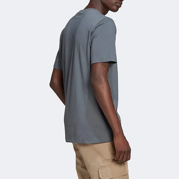 Adidas Originals Trefoil Holo T Casual Sports Round Neck Short Sleeve - Blue