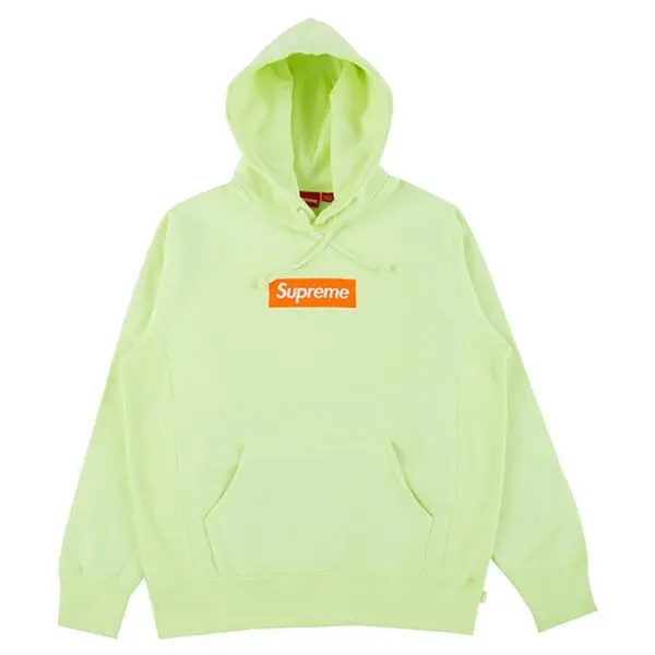 Supreme Box Logo Hooded Sweatshirt - Pale Lime