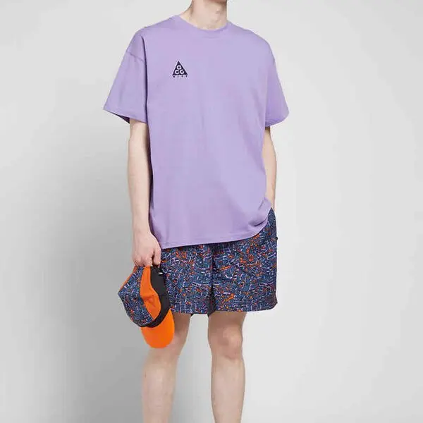 Nike X Logo Short Sleeve Purple T-shirt