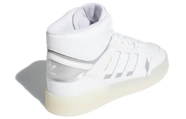 Adidas Originals Drop Step High Top Sneakers - White/silver