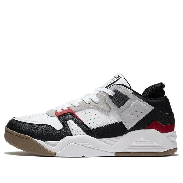 LI-NING Casual Basketball Shoes Low - Black/white/red
