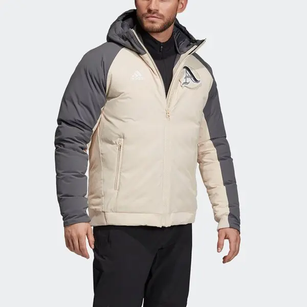 Adidas Vrct Jkt Down Jacket - Browngraymulti-color