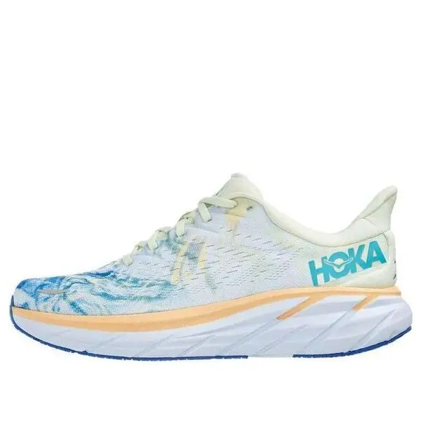 Hoka One One Clifton 8 Athletic Sneakers - Together/white/blue