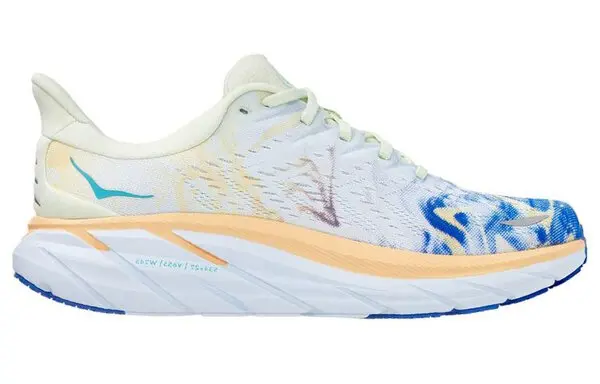 Hoka One One Clifton 8 Athletic Sneakers - Together/white/blue