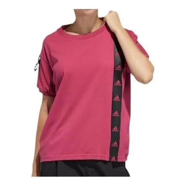 Adidas Badge Of Sport T-shirt - Pink/black