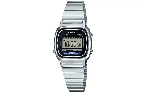 Casio Quartz Digital Watch With Stainless Steel Band - Silver