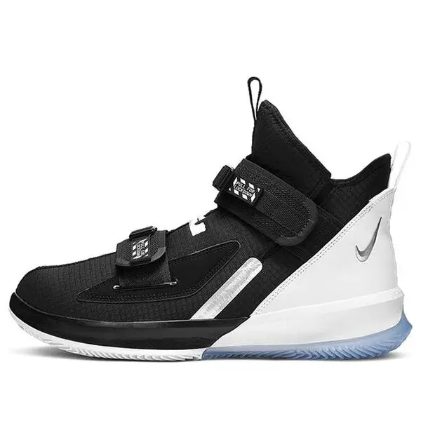 Nike Lebron Soldier 13 "chrome" High Top Sneakers - Black