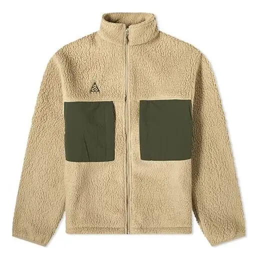 Nike Colorblock Fleece Jacket - Khaki/cargo Khaki/cargo Khaki
