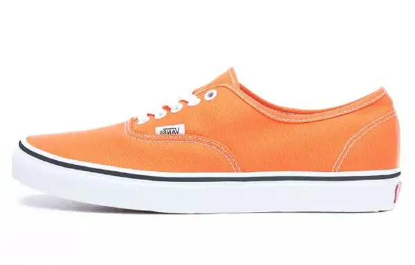 VANS Authentic Flame Sneakers - Orange/white