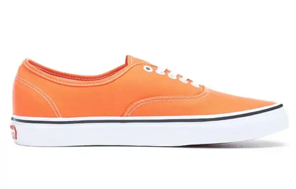 VANS Authentic Flame Sneakers - Orange/white