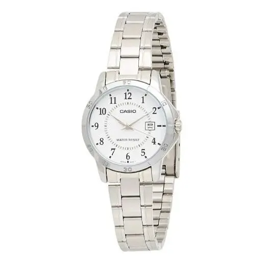 Casio Stainless Steel Quartz Analog Watch - Silver