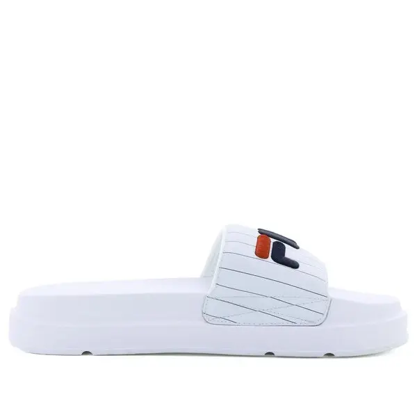 FILA Striped Logo Slip-on Slides