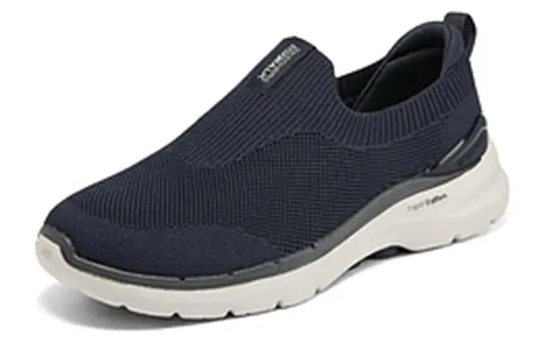 Sketchers Go Walk 6 Warnock Slip-on Sneakers - Navy