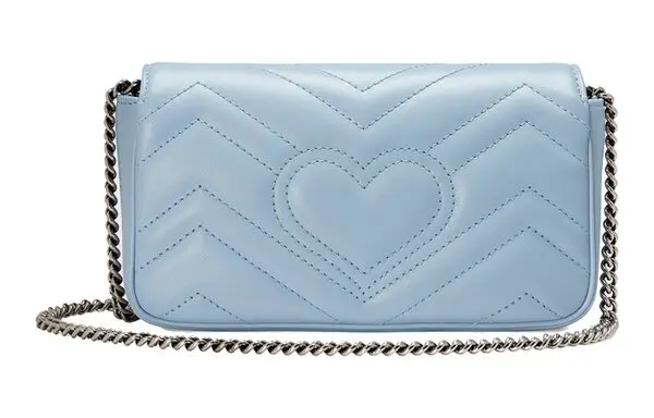 Gucci Gg Marmont Super Mini Bag - Blue