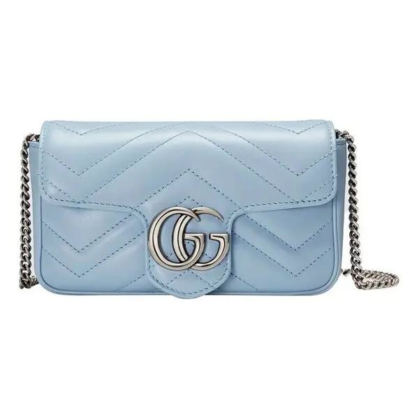 Gucci Gg Marmont Super Mini Bag - Blue