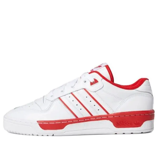 Adidas Rivalry Low "white Scarlet - White/red