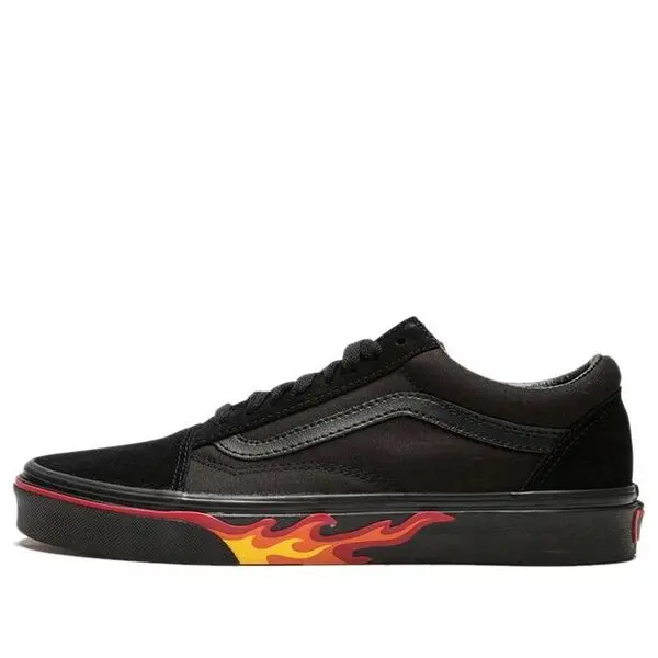 VANS Old Skool Flame Wall Sneakers - Black