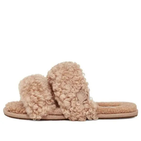 UGG Maxi Curly Scuffetta Slipper - Sand