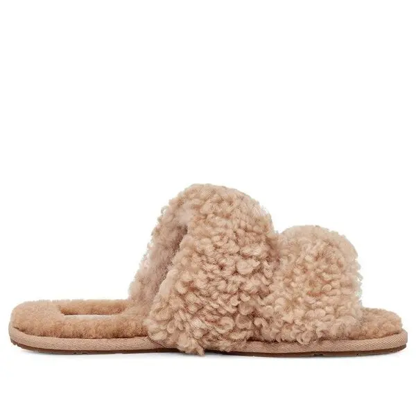 UGG Maxi Curly Scuffetta Slipper - Sand