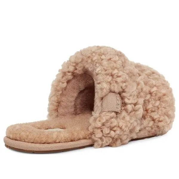 UGG Maxi Curly Scuffetta Slipper - Sand