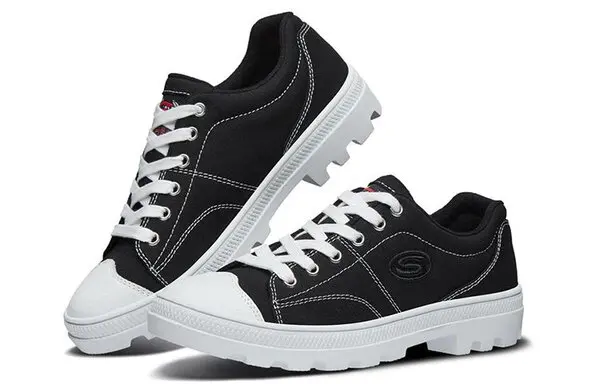 Sketchers Roadies Low-top Lace-up Sneakers - Black
