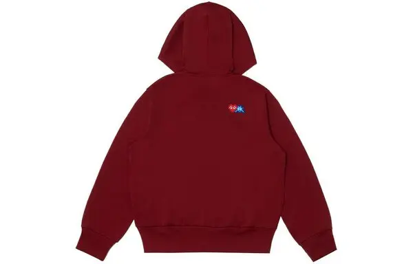Play Comme Des Garcon X Invader Zipped Hoodie - Red