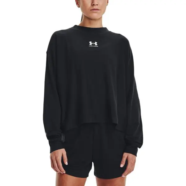 Under Armour Logo Rival Terry Oversized Crew