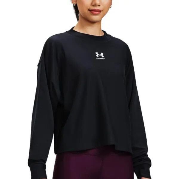 Under Armour Logo Rival Terry Oversized Crew