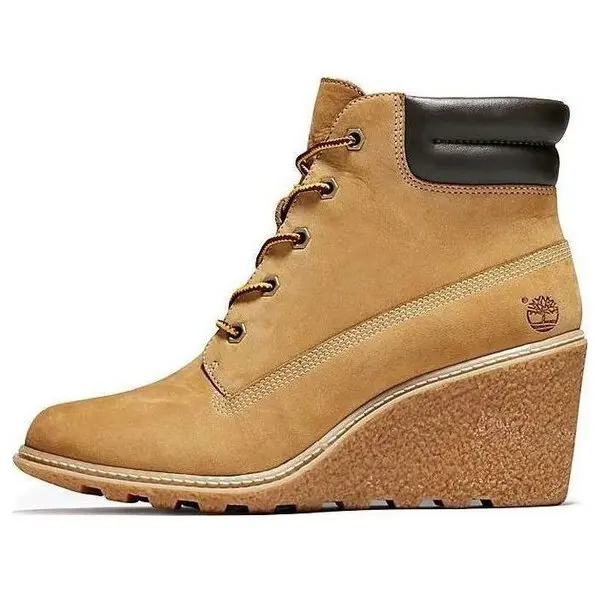Timberland Wedge Lace-up Boots - Yellow/black