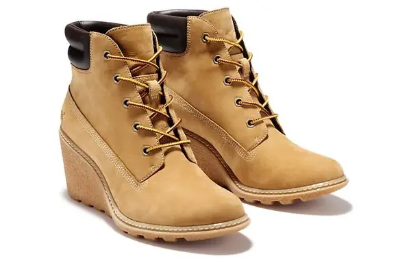 Timberland Wedge Lace-up Boots - Yellow/black