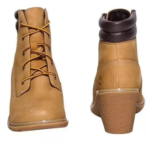 Timberland Wedge Lace-up Boots - Yellow/black