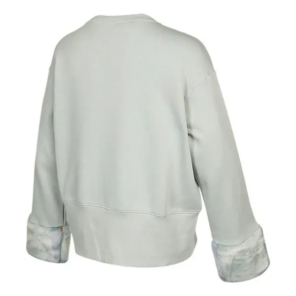 Nike Fleece Crewneck Sweatshirt With Faux Fur Cuffs