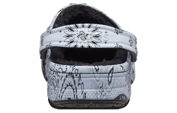 CROCS Classic Clogs With Bandana Print - Grey
