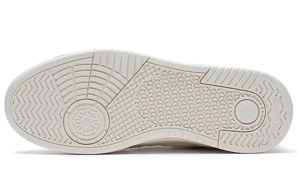 LI-NING High Top Lace-up Sneakers - White/beige