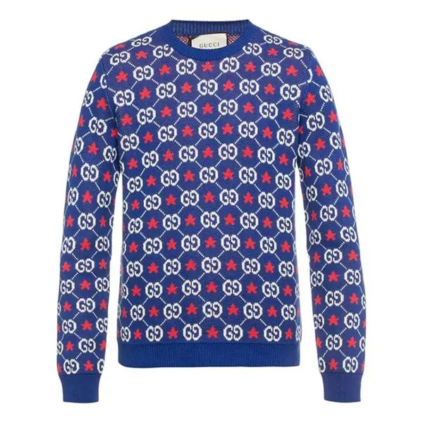 Gucci Wool Pullover Sweater - Blue
