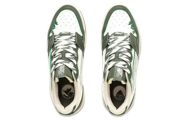 LI-NING Moon White Dragon Boat Festival Sneakers - White/green