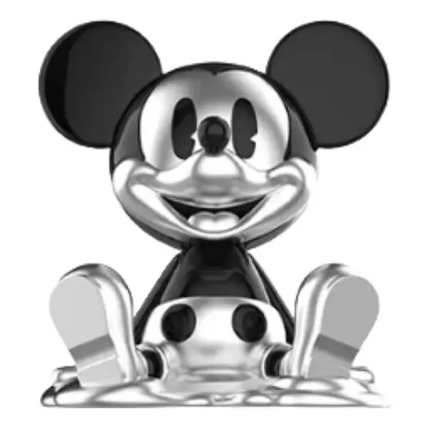POP MART X Disney Mickey Boundless Creativity Figure 'silver Fluid Mickey - Multi-color