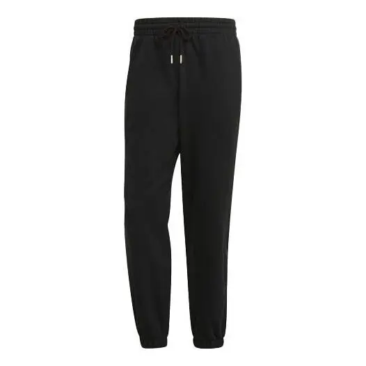 Adidas Originals Casual Loose Bundle Feet Elastic Waistband Sports Pants - Black