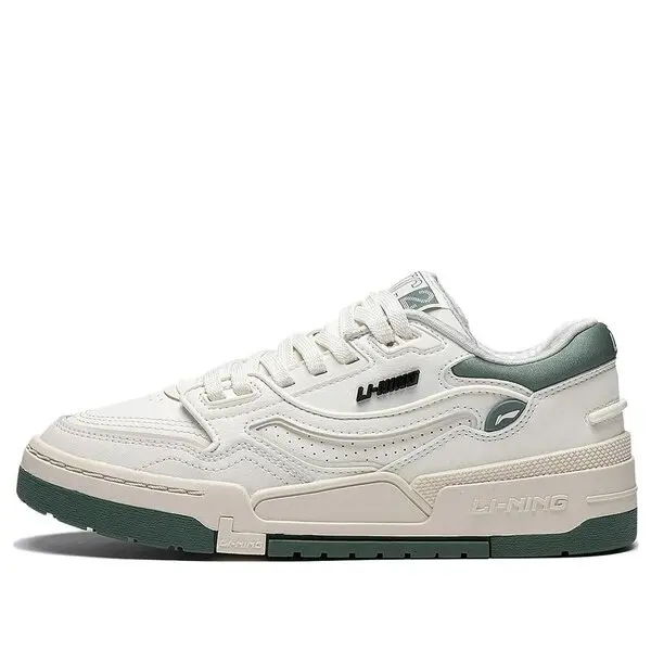 LI-NING 001 Btc "cream White Green" Agct008-1 Sneakers - White/green