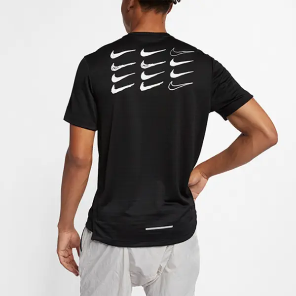Nike Dri-fit Miler Short Sleeve Printed Tee